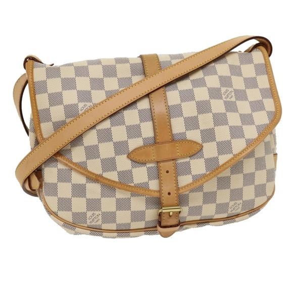 Louis Vuitton | Bags | Louis Vuitton Damier Azur Canvas Saumur 3 ...